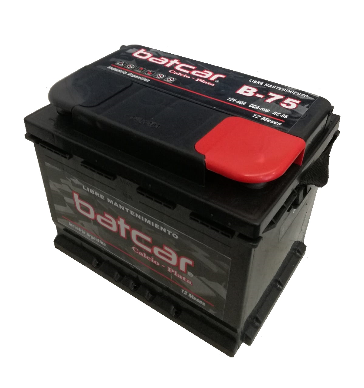 Bateria Batcar B-75 12x75 Larga Tipo UB740 - BATCAR - Baterías de auto ...